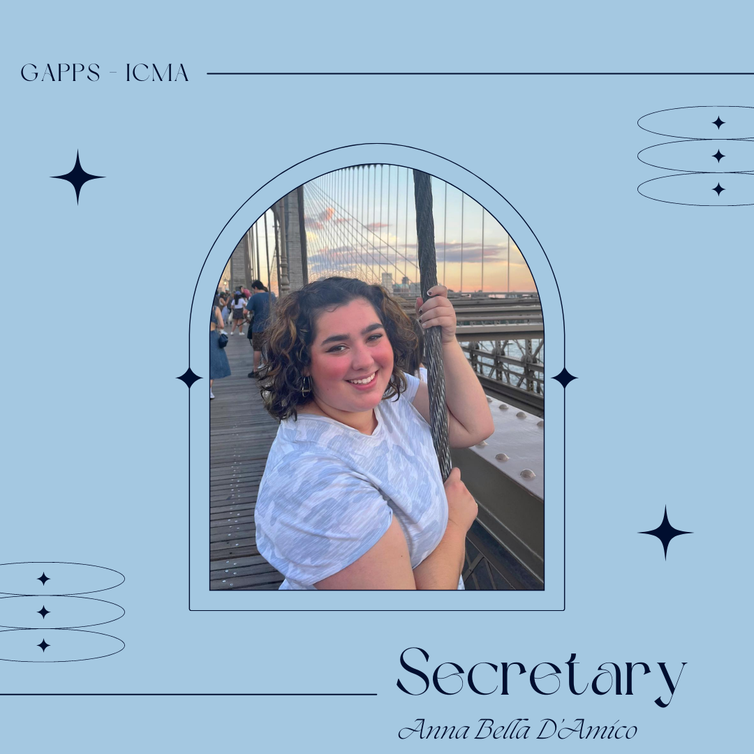 GAPPS-ICMA 2023-2024: Secretary Anna Bella D'amico | School of Public Policy